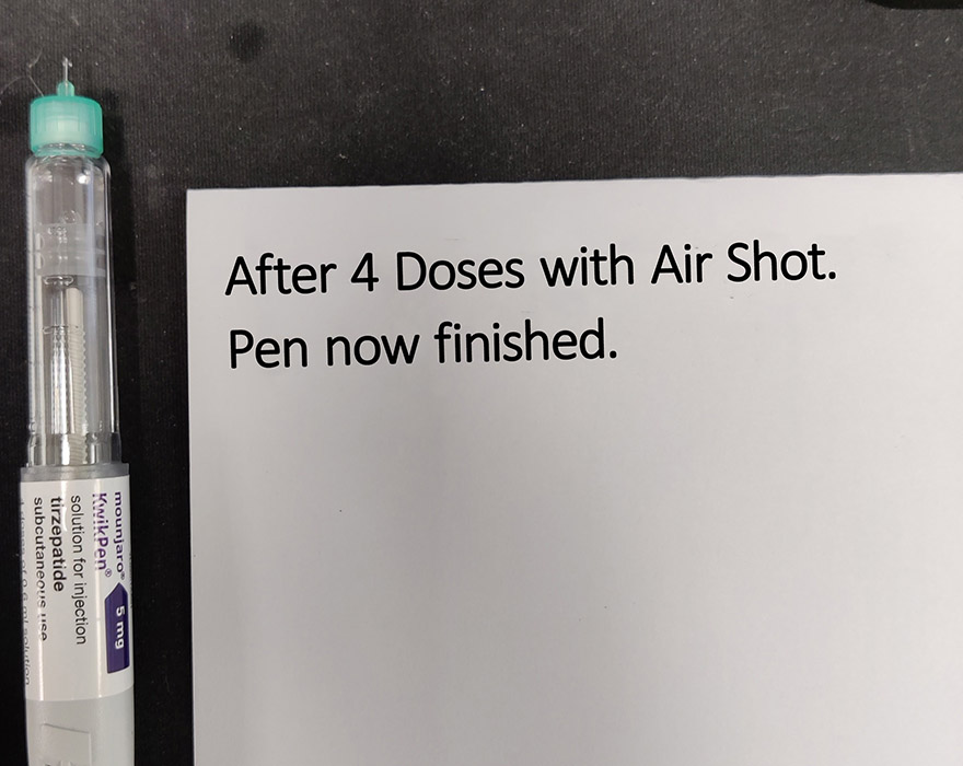 Why is there liquid left at the end of my Mounjaro pen? - Chequp